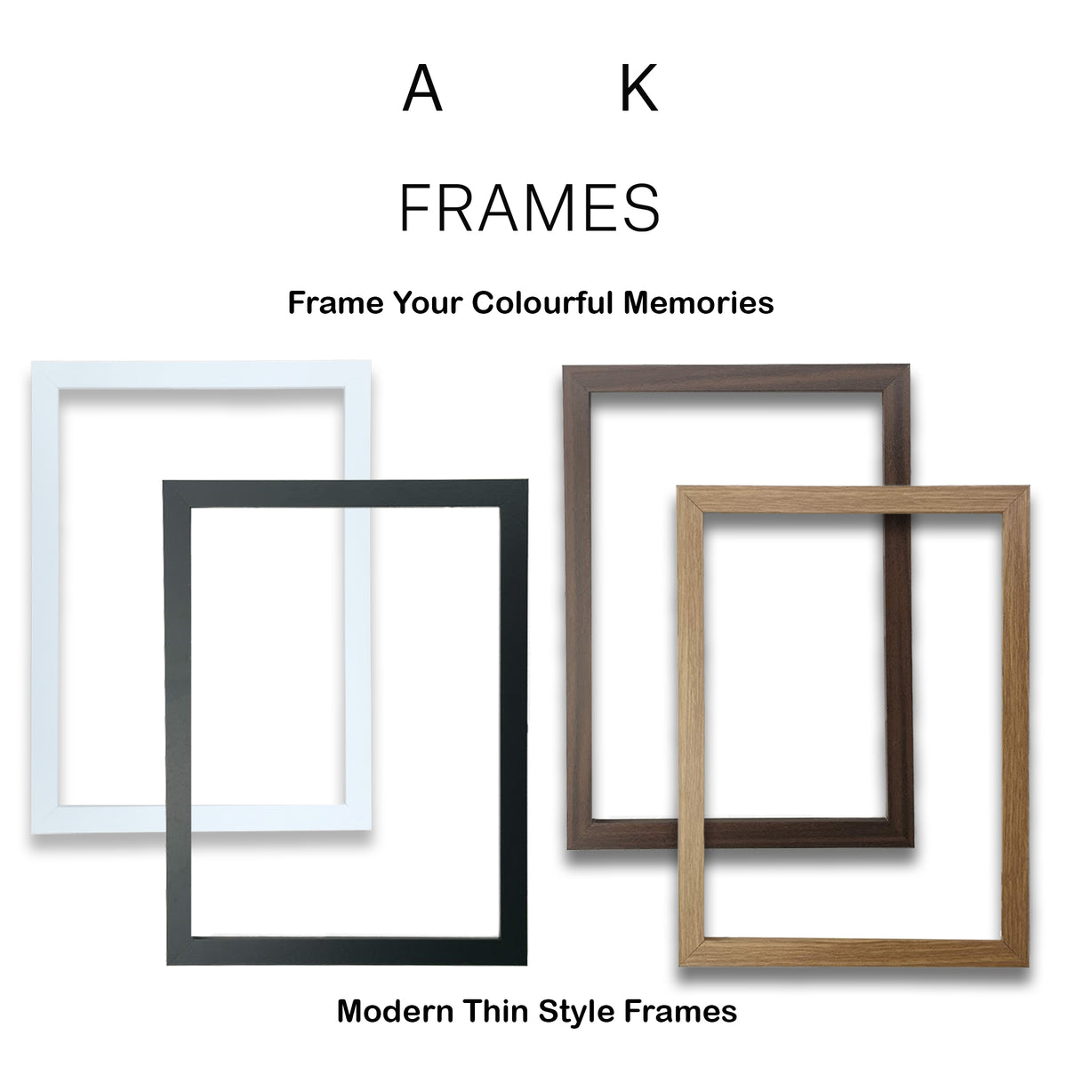 Modern Thin Range Oak & Walnut – AK Frames Ltd