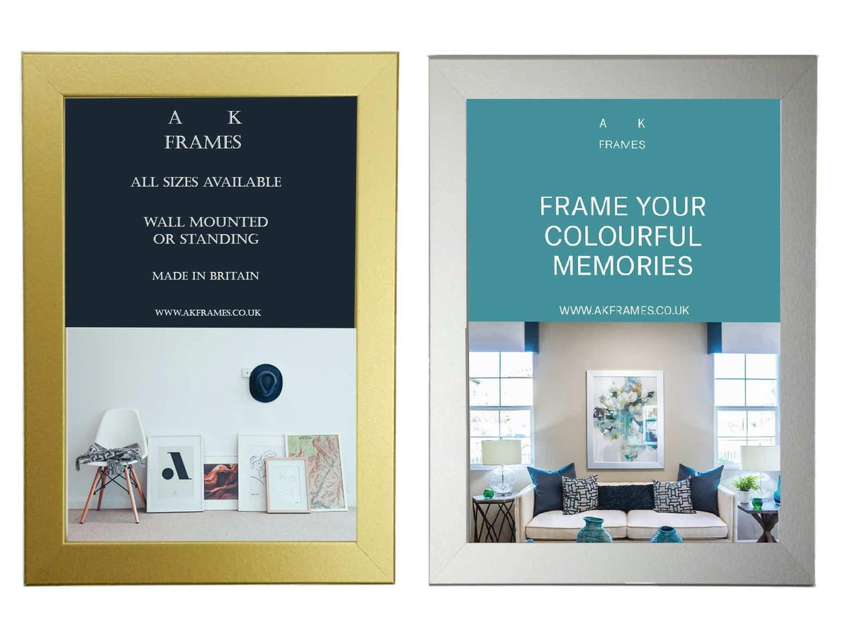 Modern Flat Range Gold & Silver – AK Frames Ltd